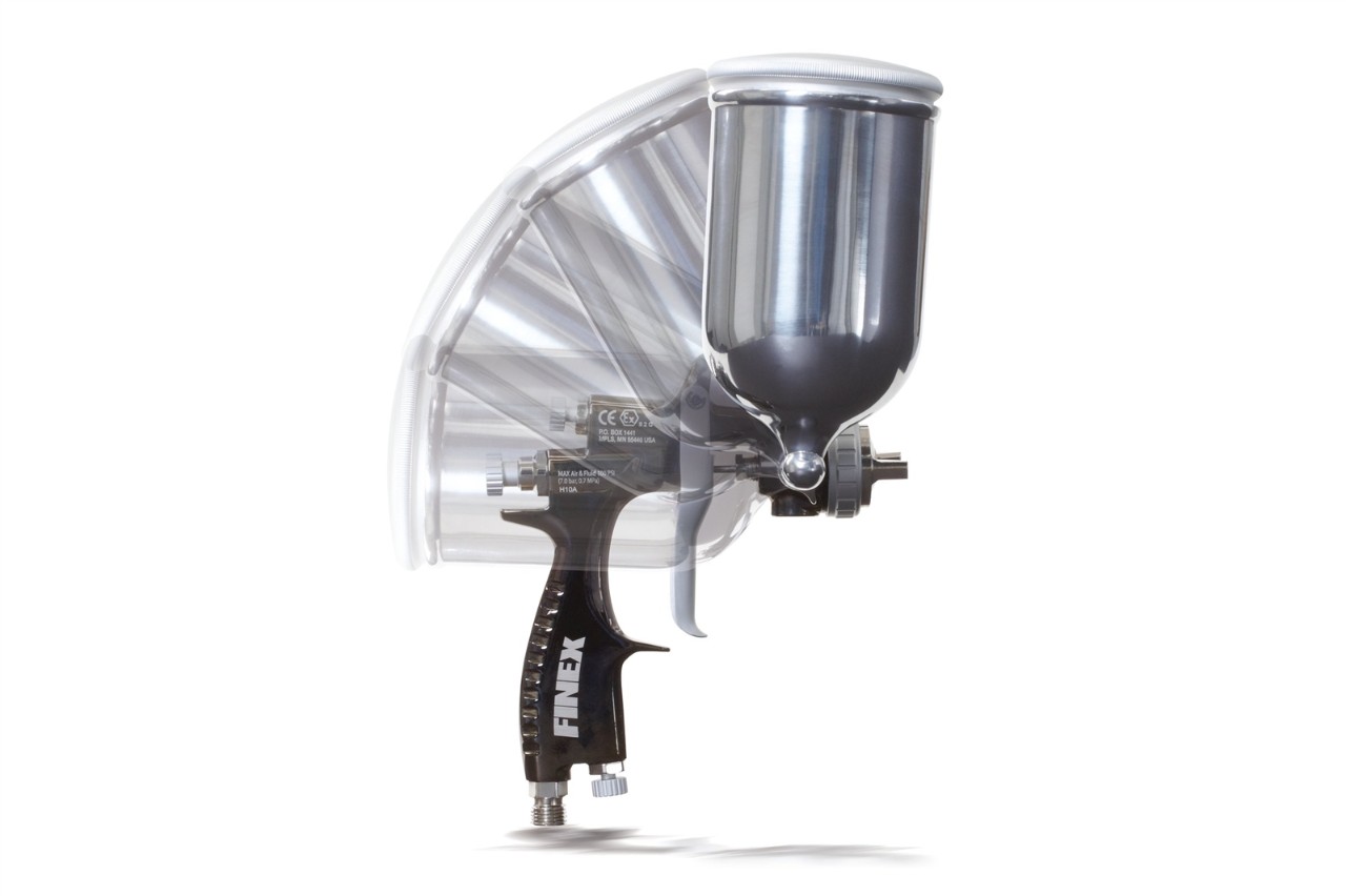 Finex Air Spray Gravity Feed Side Cup Gun conventional 1.0 mm 0.039 in needle nozzle size